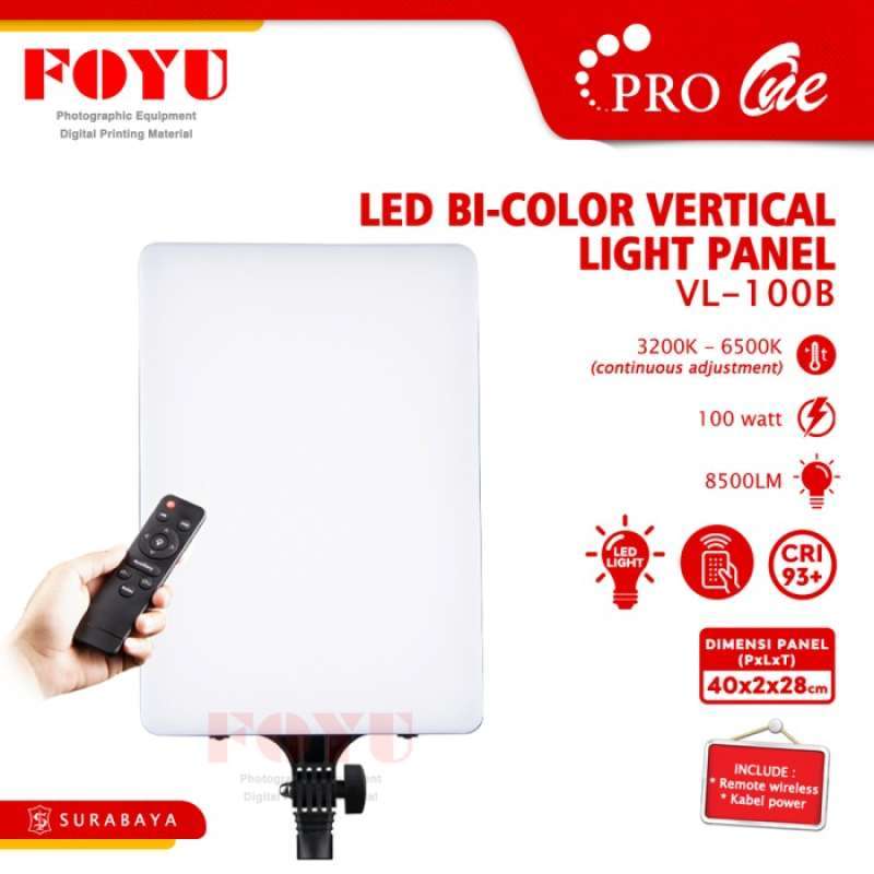 Promo Led Bi Color Vertical Light Panel Lampu Kotak Make Up Pro One Vl ...