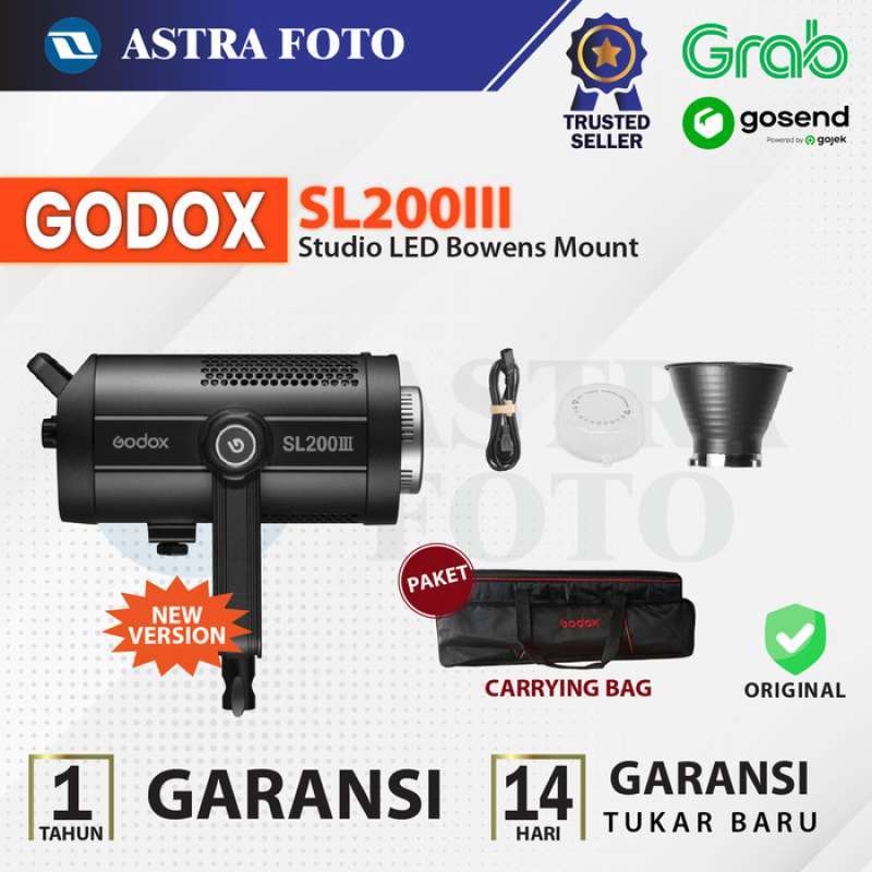 Promo Godox Sl200iii Studio Led Bowens Mount Sl200 Iii Sl 200 Iii ...