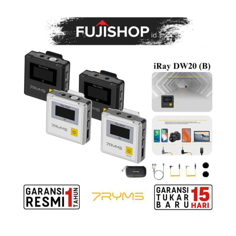 Jual 7ryms Iray Dw20 (b) Wireless Mic Microphone For Camera & Smartphone Di Seller Fujishopid ...