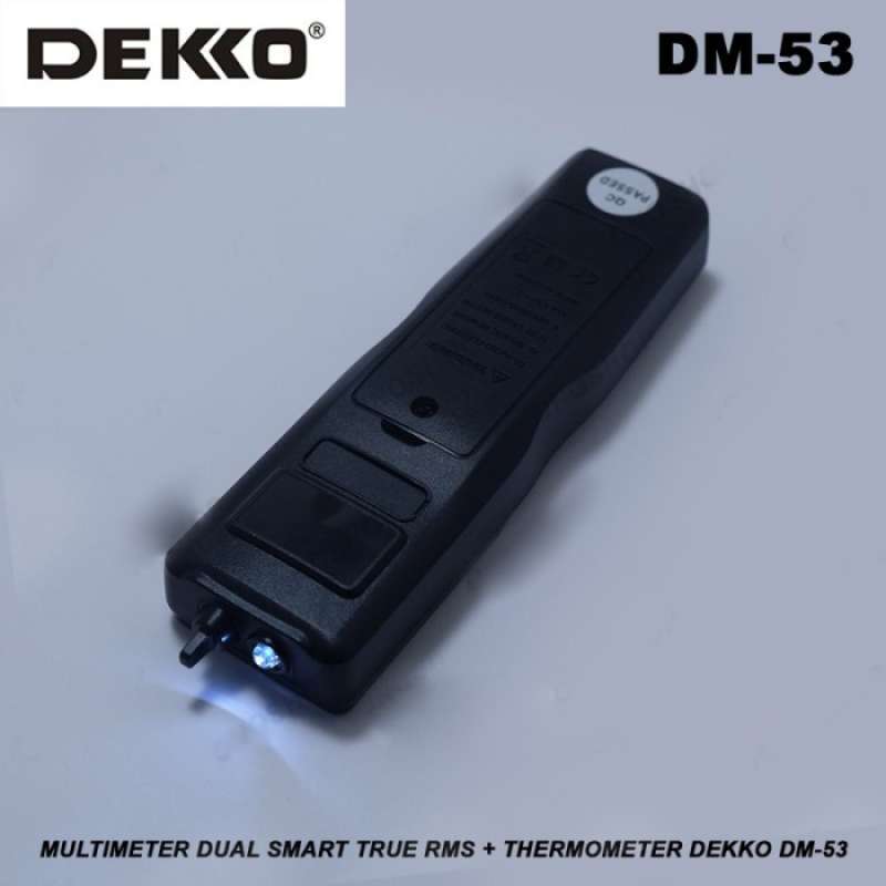 Promo Dekko Dm-53 Digital Multimeter Dual Smart True Rms Thermometer ...