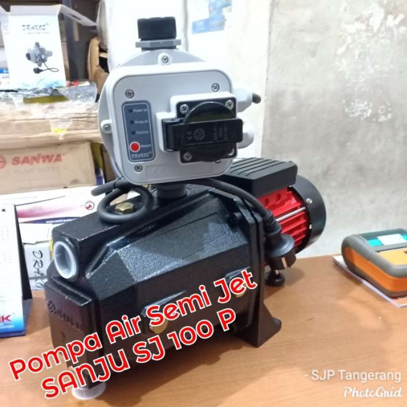 Promo Pompa Air Sumur Dangkal Pompa Semi Jet Pump Merk Sanju Sj 100 Diskon 23% Di Seller Riade ...