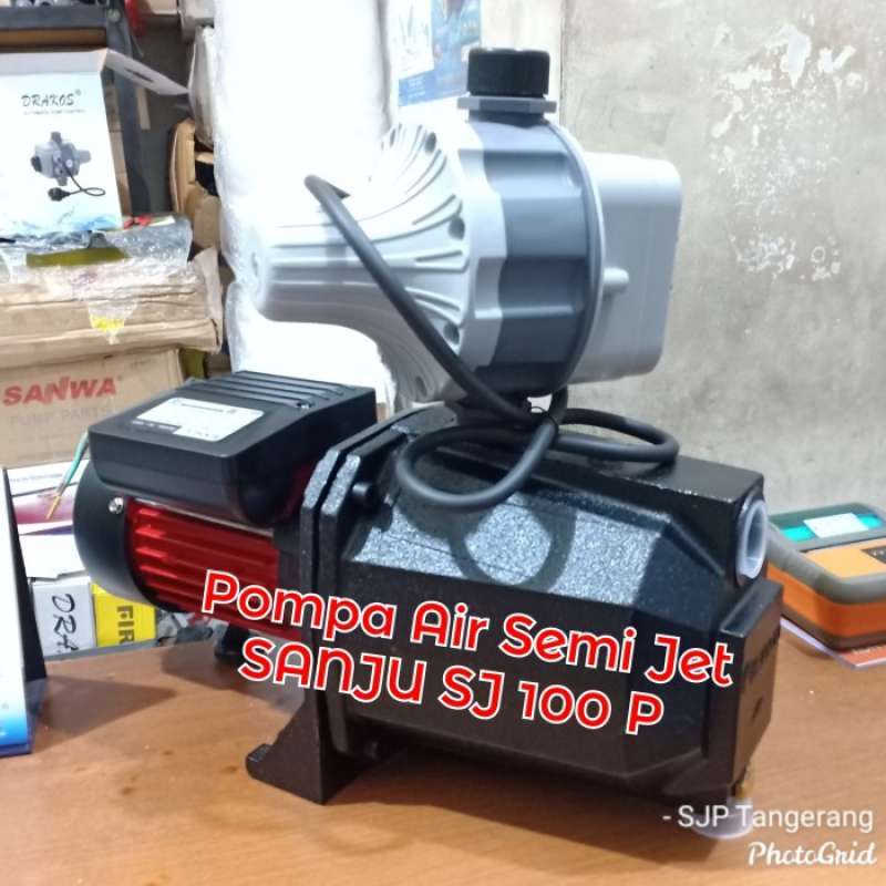 Promo Pompa Air Sumur Dangkal Pompa Semi Jet Pump Merk Sanju Sj 100 Diskon 23% Di Seller Riade ...