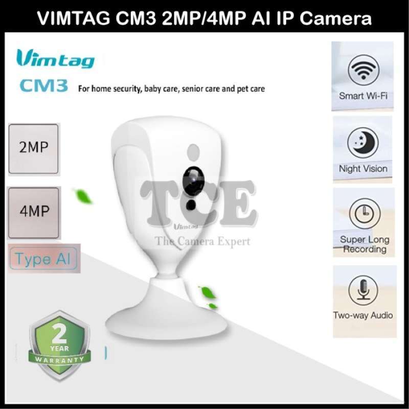 Promo Vimtag Cm3 Mini Ip Camera 2mp 4mp Ai Wifi Night Vision Smart Cctv Diskon 23% Di Seller ...
