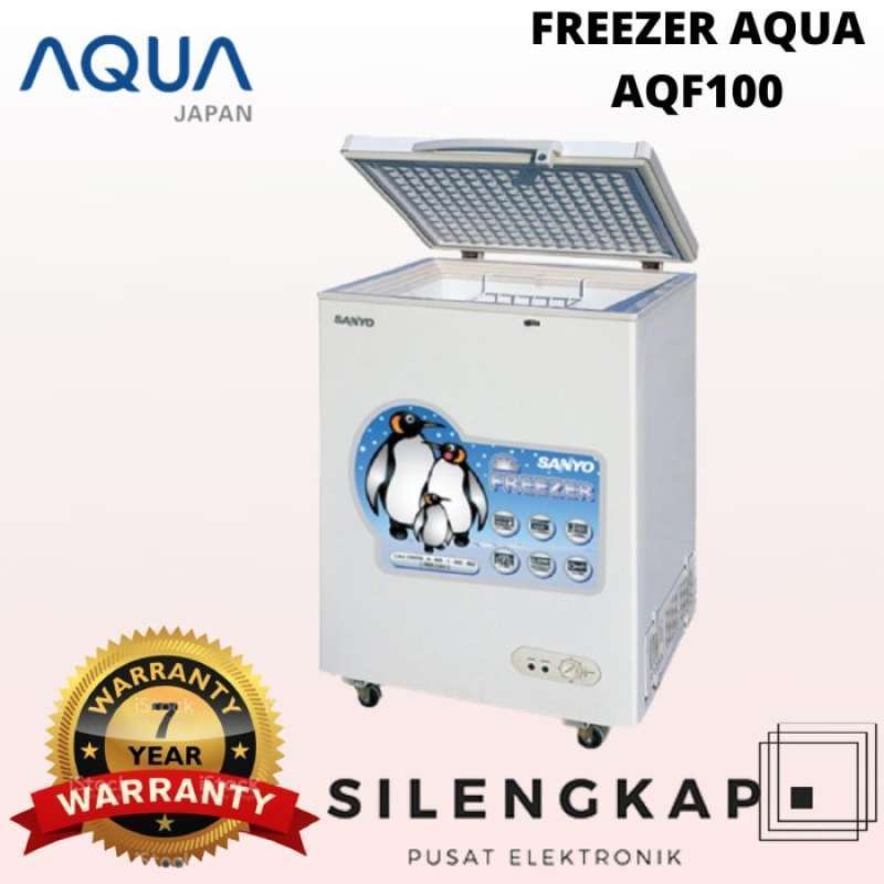 Promo Chest Freezer Box Aqua Aqf100, 100 Liter Diskon 23% Di Seller ...