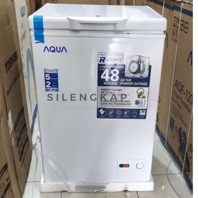 Promo Chest Freezer Box Aqua Aqf100, 100 Liter Diskon 23% Di Seller ...