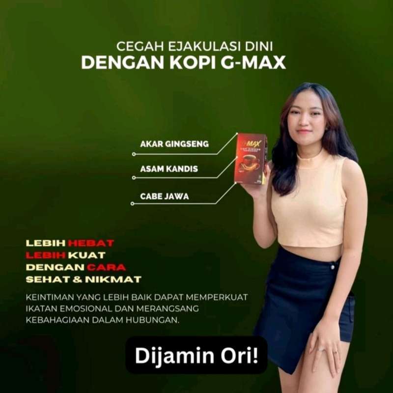 Jual G-max Coffee Ginseng Dengan Gula Aren Kopi Gmax Herbal Stamina Pria - 5 Sachet Di Seller ...