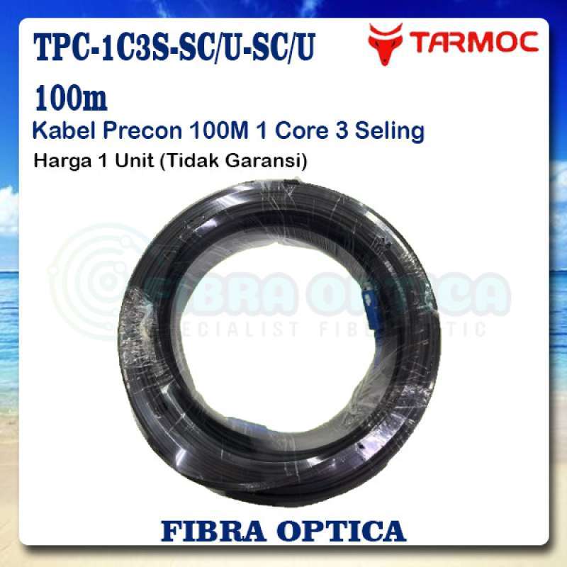 Promo Kabel Fo Precon 100 Meter | Kabel Fiber Optic Drop Core 100m ...