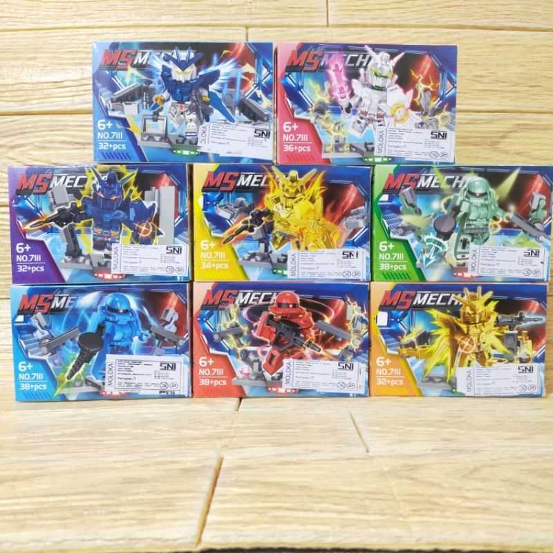 Promo Mainan Balok Susun Edukatif Brick Robot Gundam Assault Mecha Ms ...