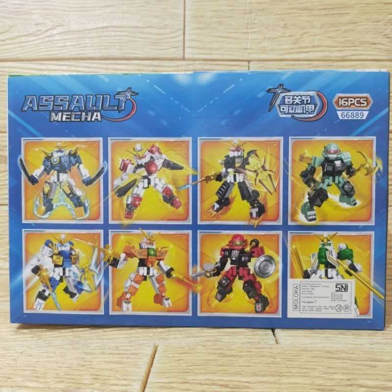 Promo Mainan Balok Susun Edukatif Brick Robot Gundam Assault Mecha Ms ...