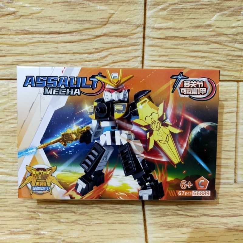 Promo Mainan Balok Susun Edukatif Brick Robot Gundam Assault Mecha Ms ...