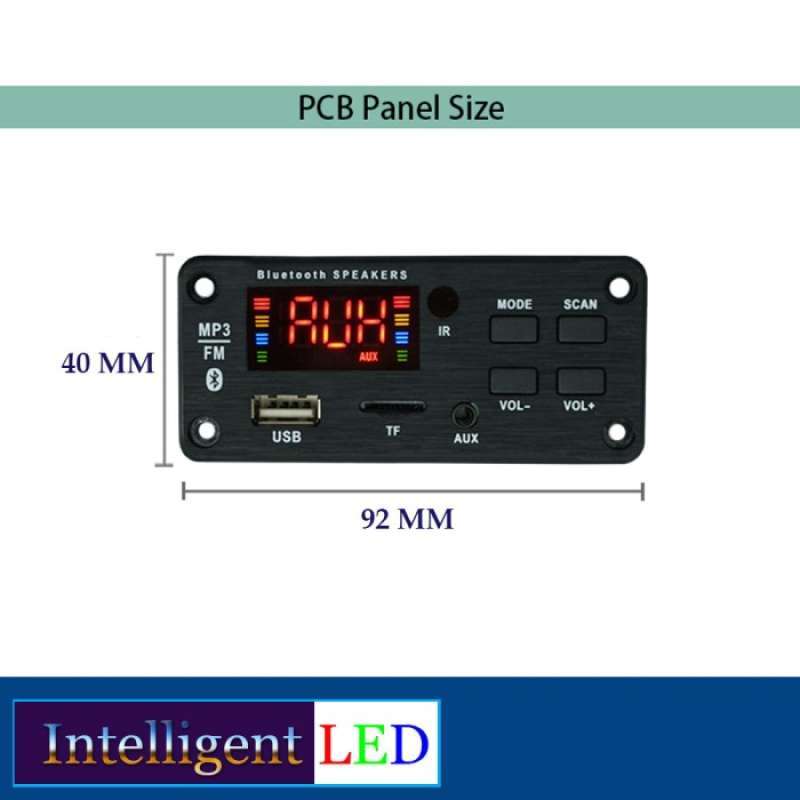 Jual Mp3 Kit Player Board Bluetooth Usb Tft Fm Radio Decoder D022bt Di ...