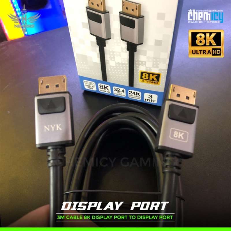 Promo Cable 8k Display Port To Display Port 3m Diskon 23% Di Seller ...