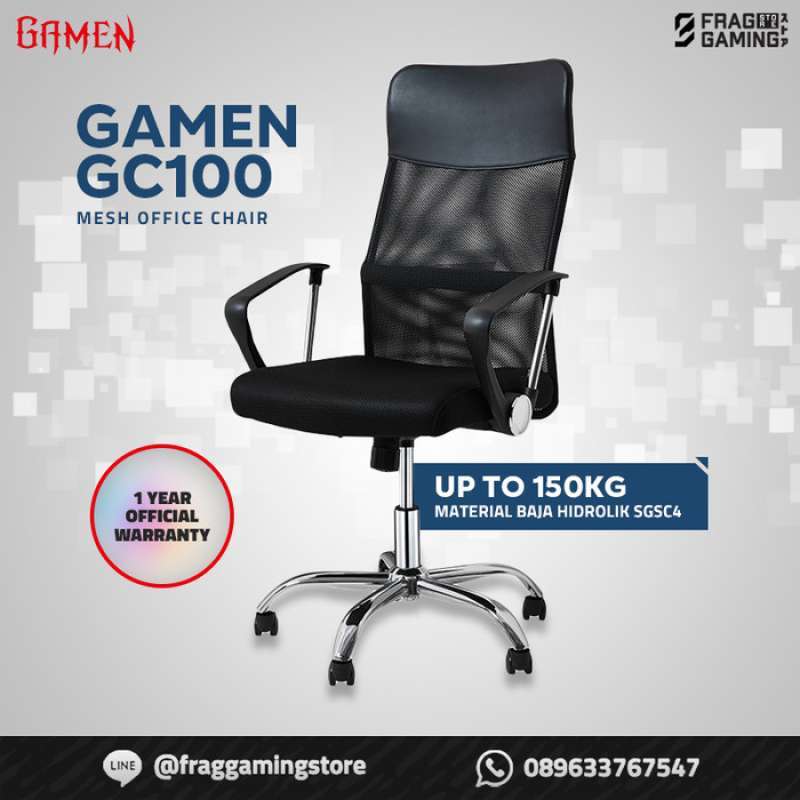 Promo Gamen Kursi Kantor / Gaming Office Chair Gc100 Tahan Berat 150 Kg ...