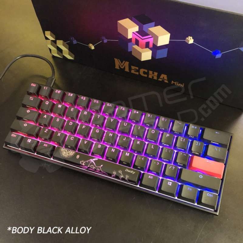 Promo Ducky Mecha Mini 60% Metal Edition Mechanical Gaming Keyboard ...
