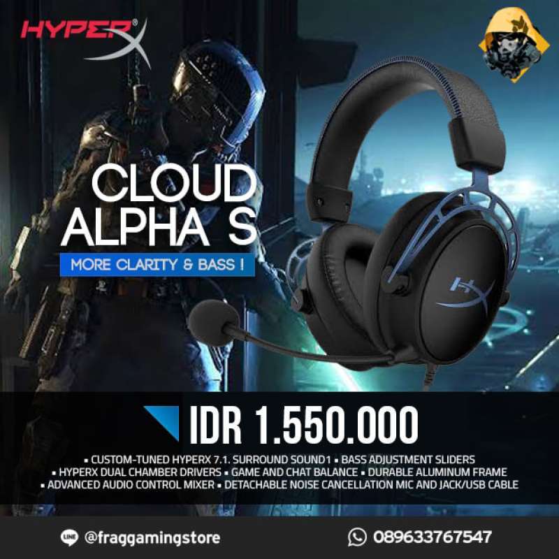 Promo Hyperx Cloud Alpha S 7.1 Surround Sound Diskon 23% Di Seller Lepimu Store - Cengkareng ...