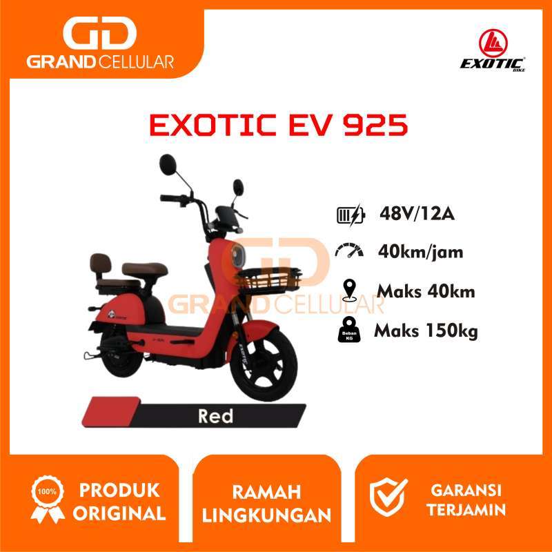 Jual Sepeda Listrik Exotic Ev 926 - Ev 925 500 Watt Garansi Resmi - Red ...