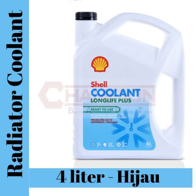 Promo Radiator Coolant Shell 4 Liter Air Pendingin Radiator Warna Hijau ...