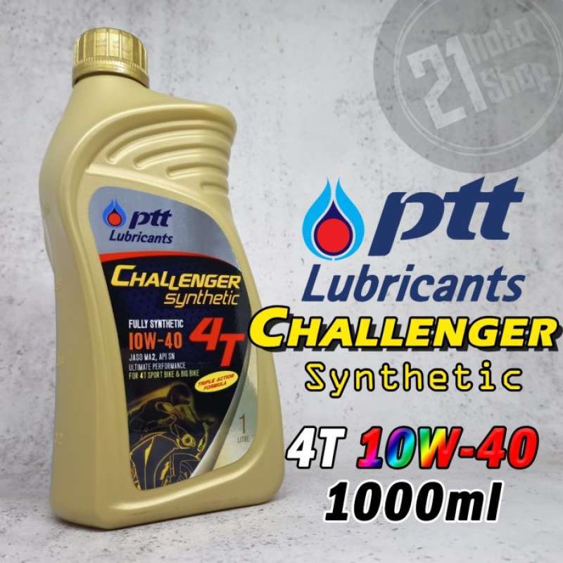 Promo Ptt Challenger 4t Synthetic 10w40 1 Liter 1000ml 21motoshop ...