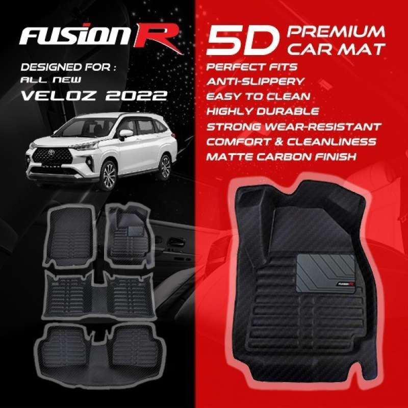 Promo Fusion R Karpet Mobil 5d All New Veloz 2022 Premium Car Carpet ...