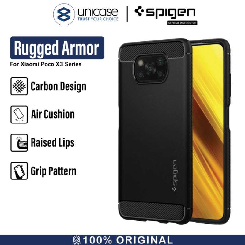 Promo Case Xiaomi Poco X3 Pro/nfc Spigen Rugged Armor Carbon Softcase Casing Diskon 23% Di ...