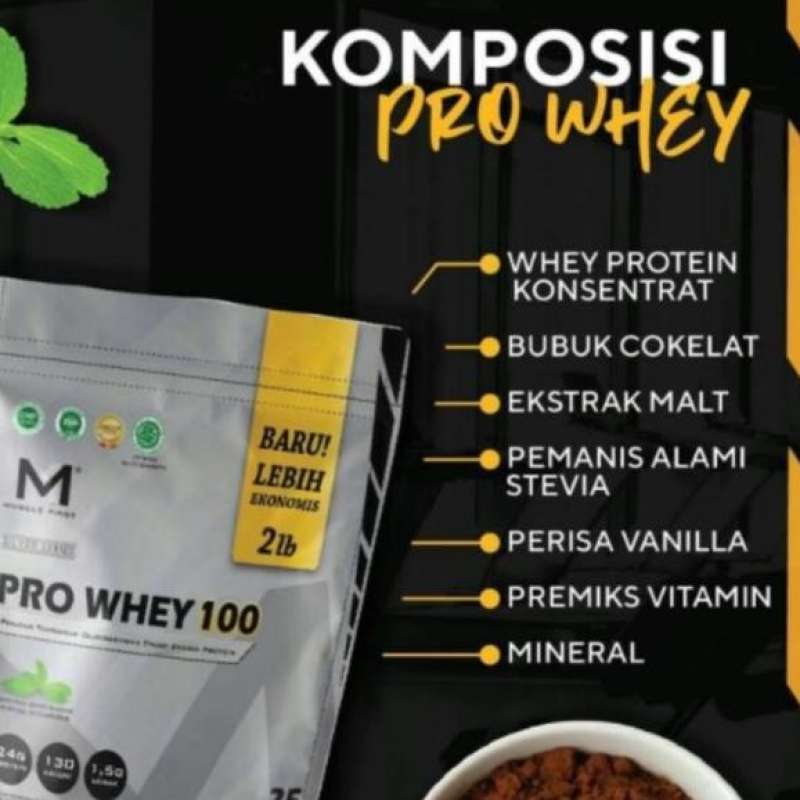 Jual Muscle First Pro Whey 100 4 Lbs Lb M1 Prowhey Susu Protein Gym ...