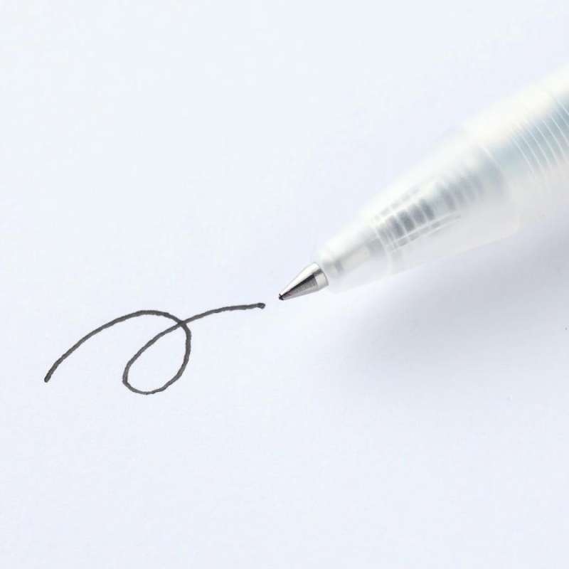 Jual Muji Knock Type Gel Ink Pen 0.5mm Pulpen Original Muji - Red Di ...