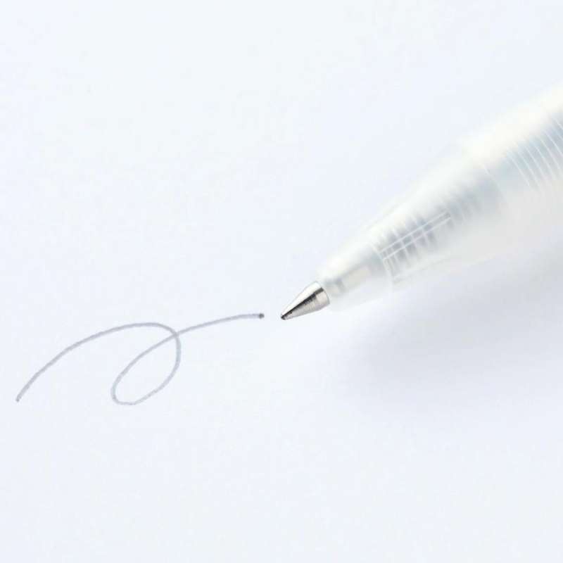 Jual Muji Knock Type Gel Ink Pen 0.5mm Pulpen Original Muji - Red Di ...