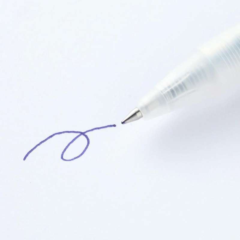 Jual Muji Knock Type Gel Ink Pen 0.5mm Pulpen Original Muji - Red Di ...