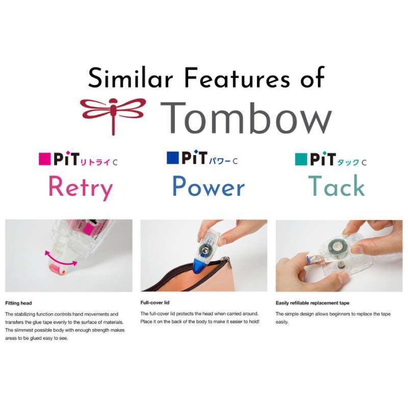 Jual Tombow Mono Pit Tape Retry Power Tack Glue Tape Adhesion Lem ...