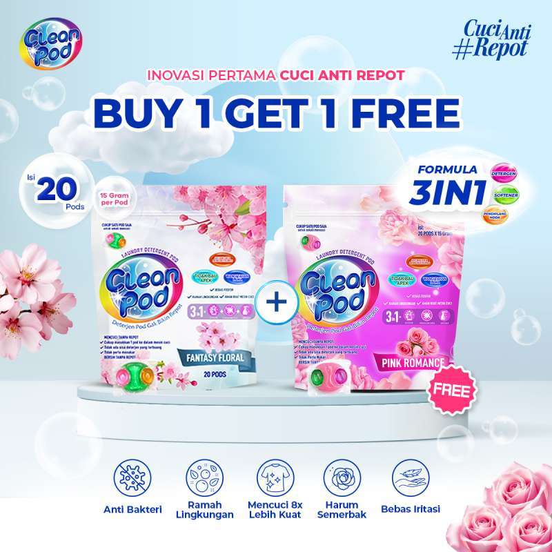 Jual [buy 1 Get 1 Free] Clean Pod Pink Romance + Free Cleanpod Fantasy ...