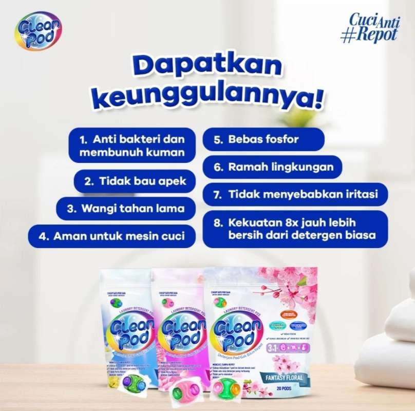 Jual [buy 1 Get 1 Free] Clean Pod Pink Romance + Free Cleanpod Fantasy ...