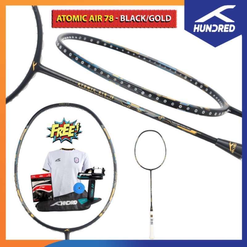 Promo Hundred Raket Atomic Air 78 Raket Badminton O.r.ig.in.al - Pkt ...