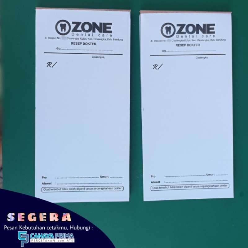 Jual Buku Resep Dokter Cetak Kertas Hvs 1 Rim - 1/3 Folio Di Seller ...