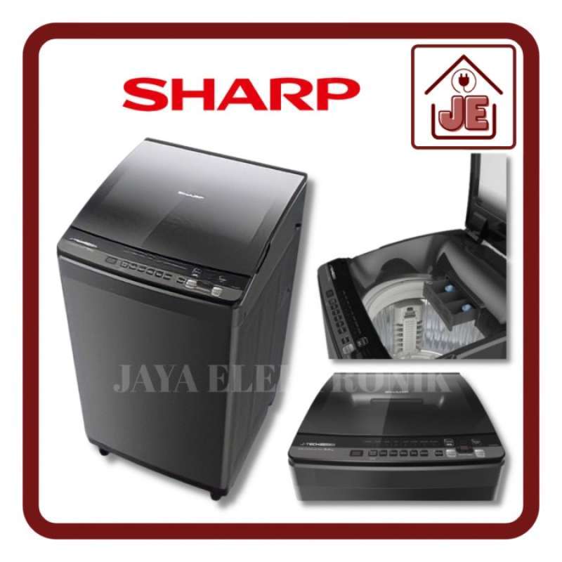 Promo Mesin Cuci Inverter Sharp 1 Tabung 9,5kg Top Loading Esm 9500 Xt Diskon 23% Di Seller ...
