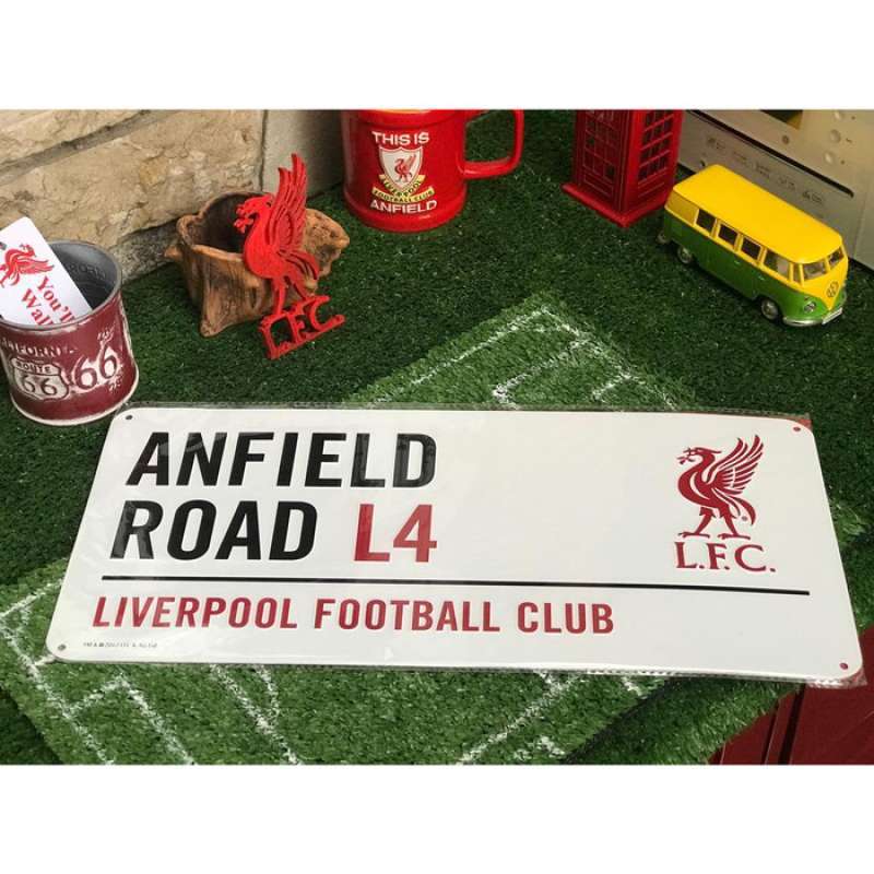 Promo Liverpool Anfield Road, Metal Sign, Wall, Official Merchandise ...