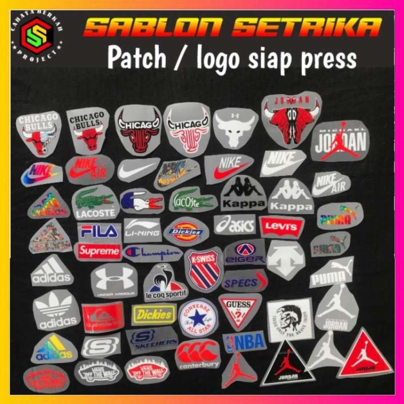 Jual Sablon Setrika Sablon Baju Logo Brand Olah Raga Sablon Dtf Siap ...