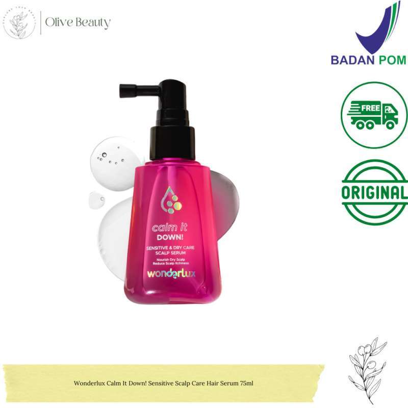 Jual Wonderlux Calm It Down! Sensitive Scalp Care Hair Serum 75ml Di ...