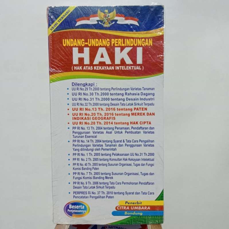 Jual Undang Undang Perlindungan Haki ( Hak Atas Kekayaan Intelektual Di ...