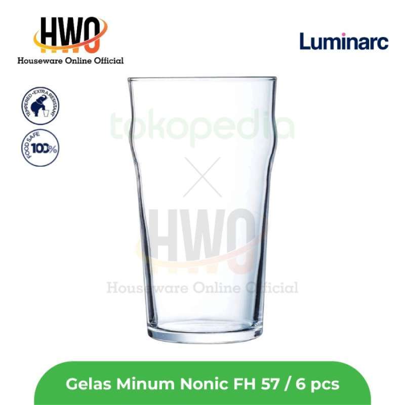 Promo Luminarc Gelas Minum Nonic Fh 57 / 6 Pcs G2620 Diskon 23% Di ...