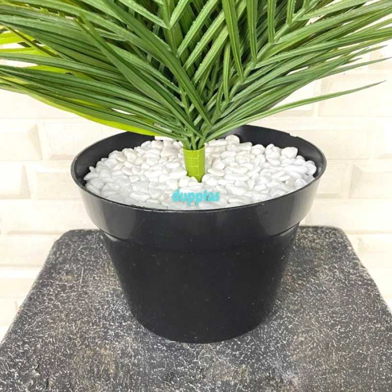 Promo Pohon Daun Palem Paris X15 Latex Artificial Pot Dasar Plastik ...