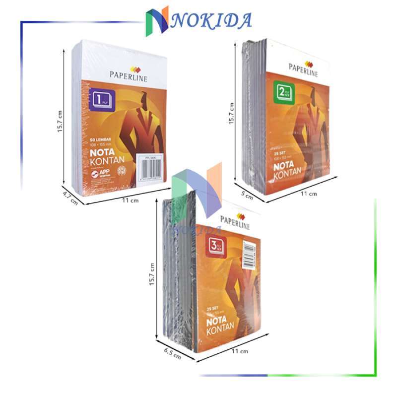 Jual Nokida Nota Barang Paperline (1 Pack/10 Pcs) / Nota Bon Belanja ...