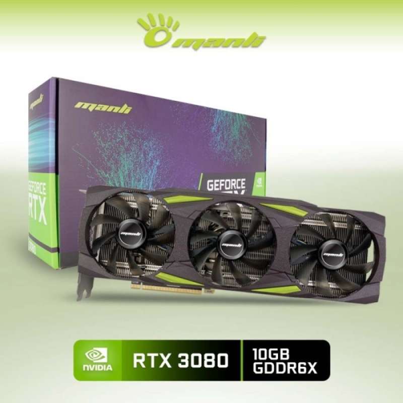 Promo Manli Geforce Rtx 3080 / Rtx3080 10gb Gddr6x Triple Fan Lhr ...