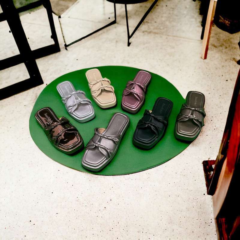 Promo 412 - Micha Sandal Platform Wanita / Tinggi Rata 2,5 Cm By Hanna ...