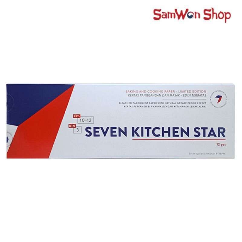 Promo Seven Kitchen Star Baking Paper Blue & Black Limited Edition ...