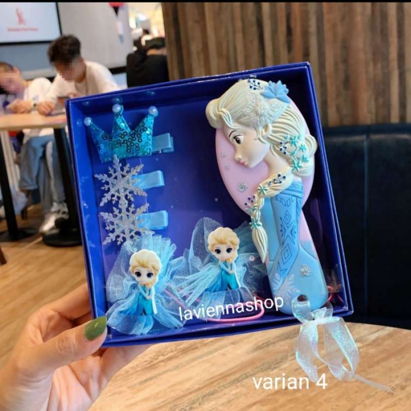 Jual Sisir Dan Jepit Set Frozen Elsa,princess Mermaid,aurora,snow White ...