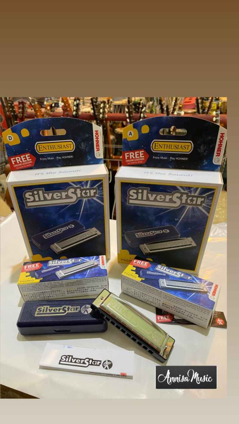 Jual Harmonica Hohner Silverstar 10 Hole Original, Harmonika - Nada A ...