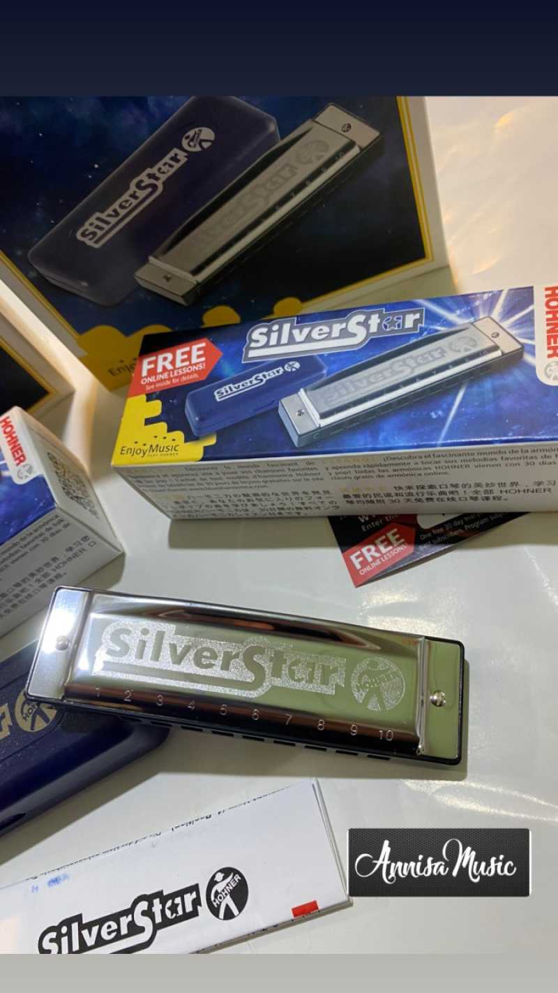 Jual Harmonica Hohner Silverstar 10 Hole Original, Harmonika - Nada A ...
