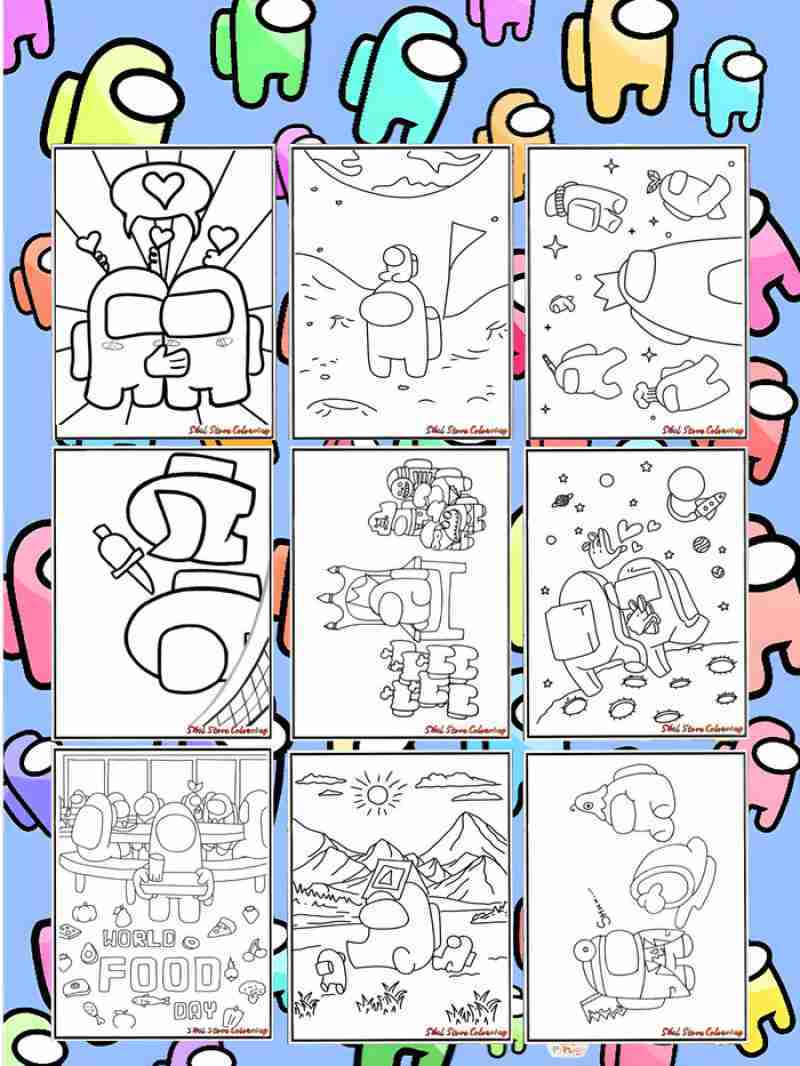 Jual Kertas Mewarnai Gambar Anak Tema Among Us V1 (15 Lembar) - Kertas ... Jual Kertas Mewarnai Gambar Anak Tema Among Us V1 (15 Lembar) - Kertas ...