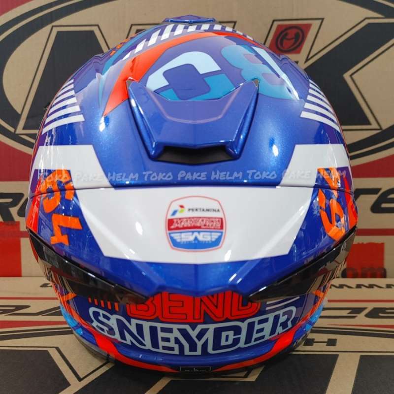 Jual Helm Nhk Mark 1 Gp Edition Boben #5 Blue Bo Full Face - M Di ...