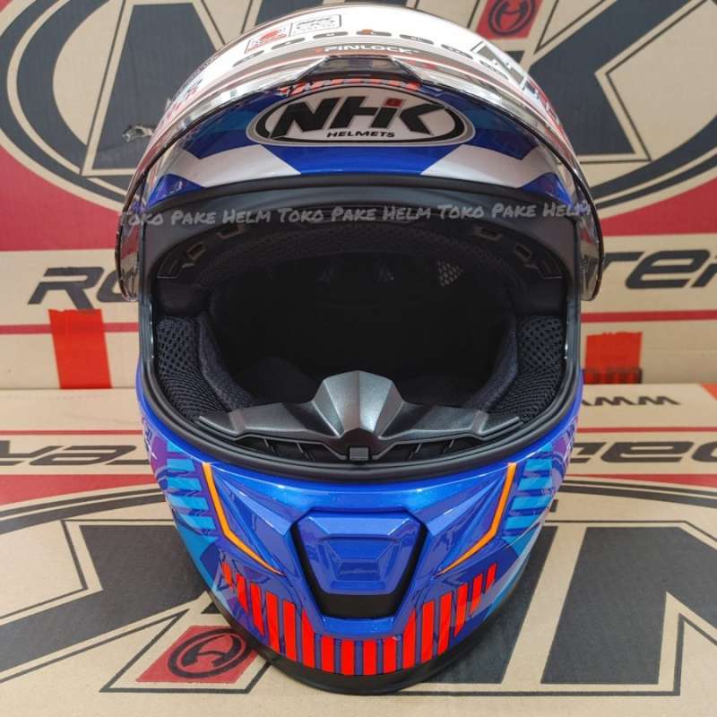 Jual Helm Nhk Mark 1 Gp Edition Boben #5 Blue Bo Full Face - M Di ...